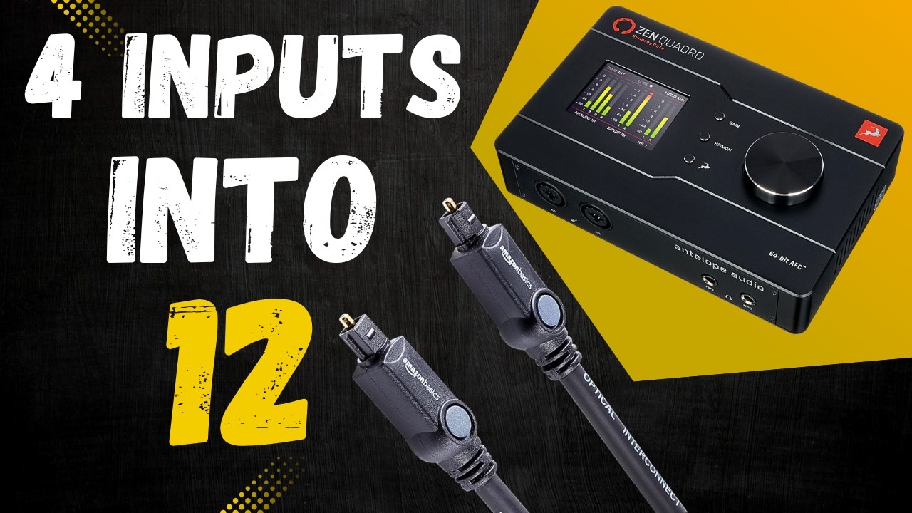 Turn 4 Inputs Into 12 With This Easy Setup! - Zen Quadro + ADAT - YouTube