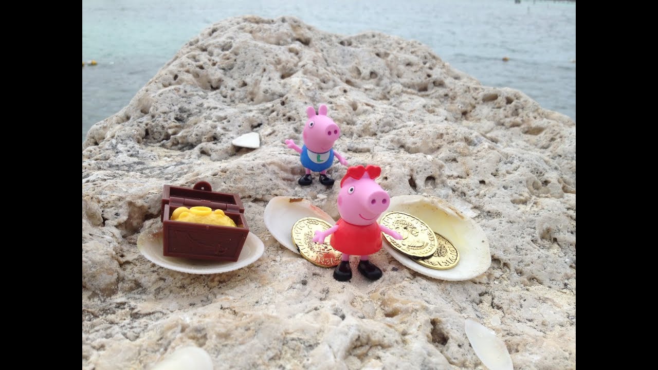 FUNNY PIG Find a Sea Treasure Underwater Adventure Parody - YouTube