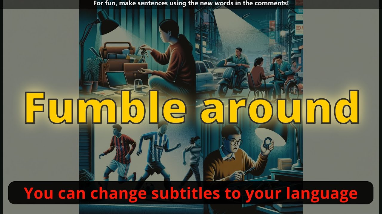 Fumble around meaning with 5 examples - YouTube