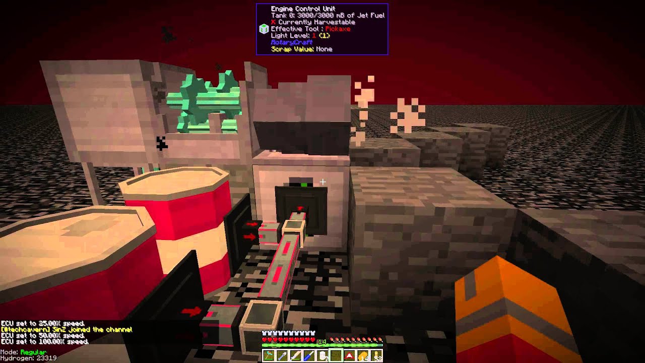 Igniting a RotaryCraft Gas Turbine in (Minecraft Mod) - YouTube