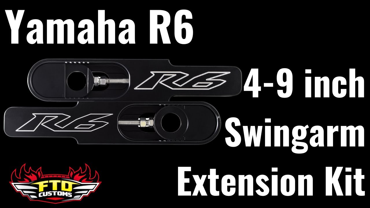FTD Customs Yamaha R6 Swingarm Extension Kits - YouTube