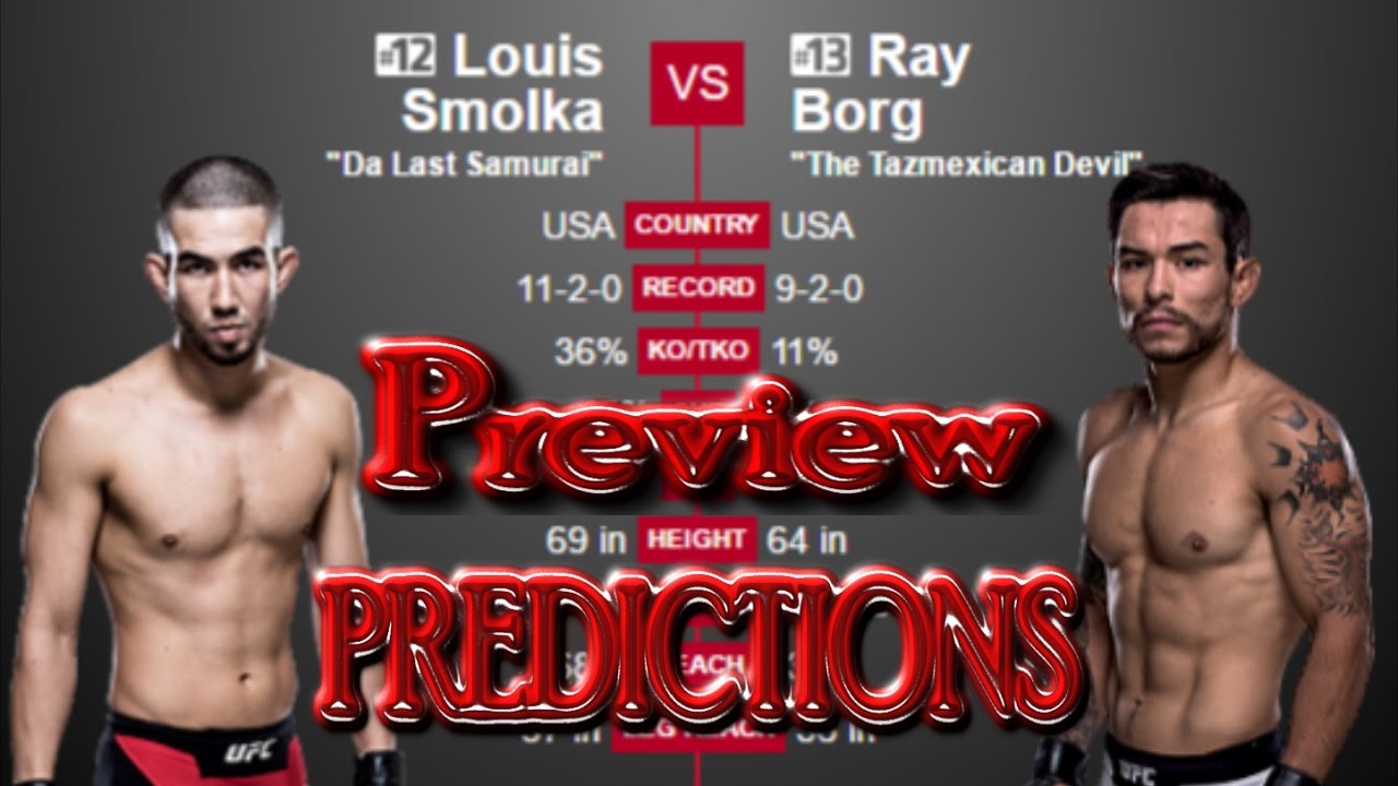 UFC 207: (Predictions) Louis Smolka vs Ray Borg Preview UFC 207 - YouTube