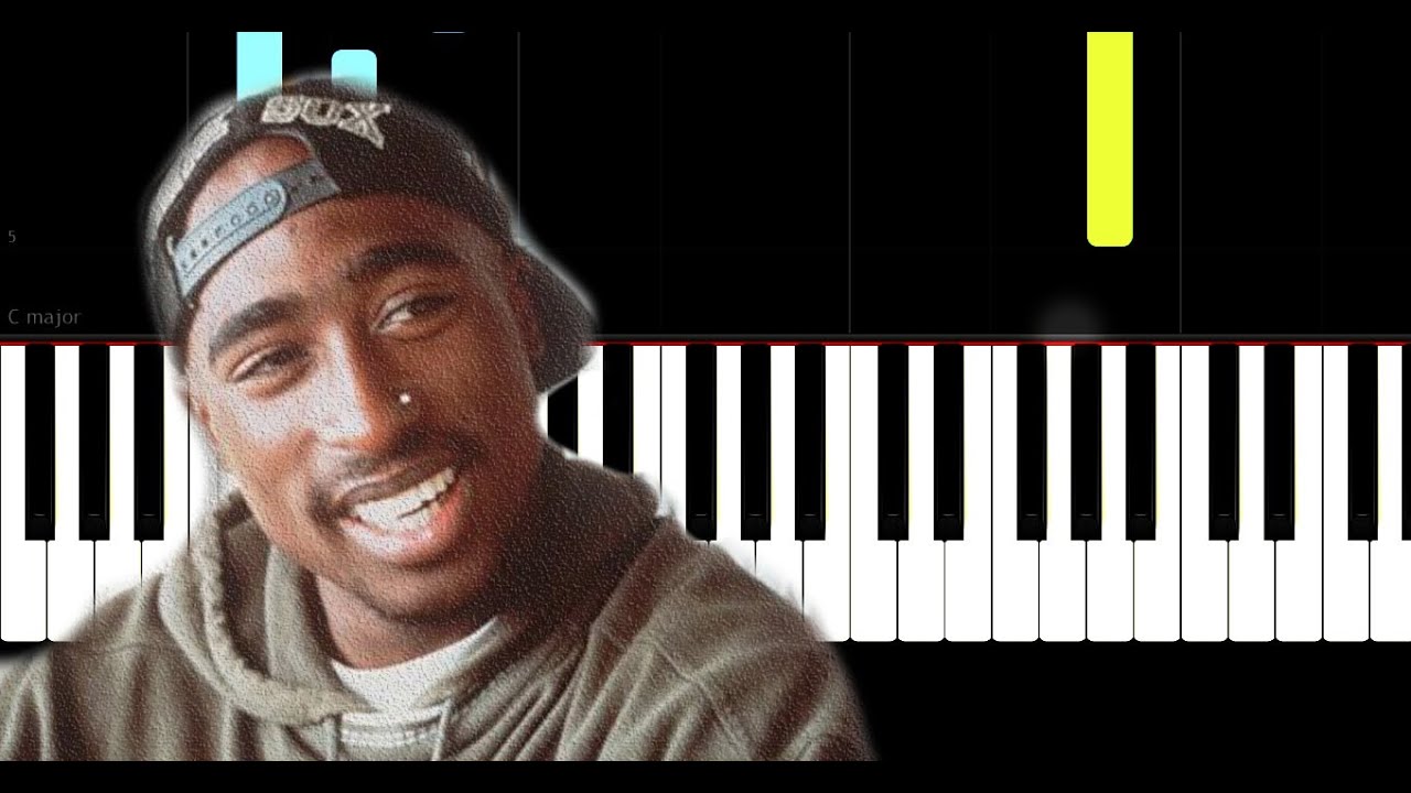 2Pac - Smile - Slow Easy Piano Tutorial - YouTube