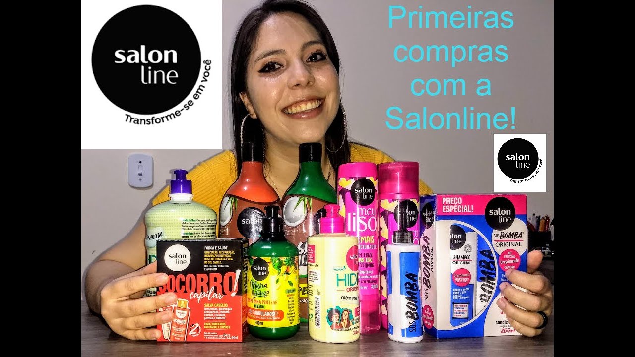 PRIMEIRAS COMPRAS COM A SALON LINE - YouTube