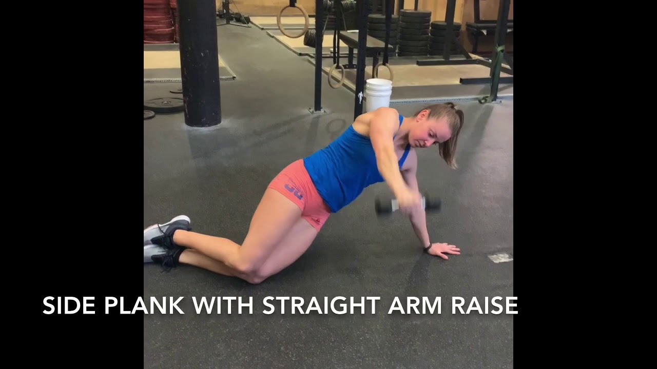 Side plank with straight arm raise - YouTube