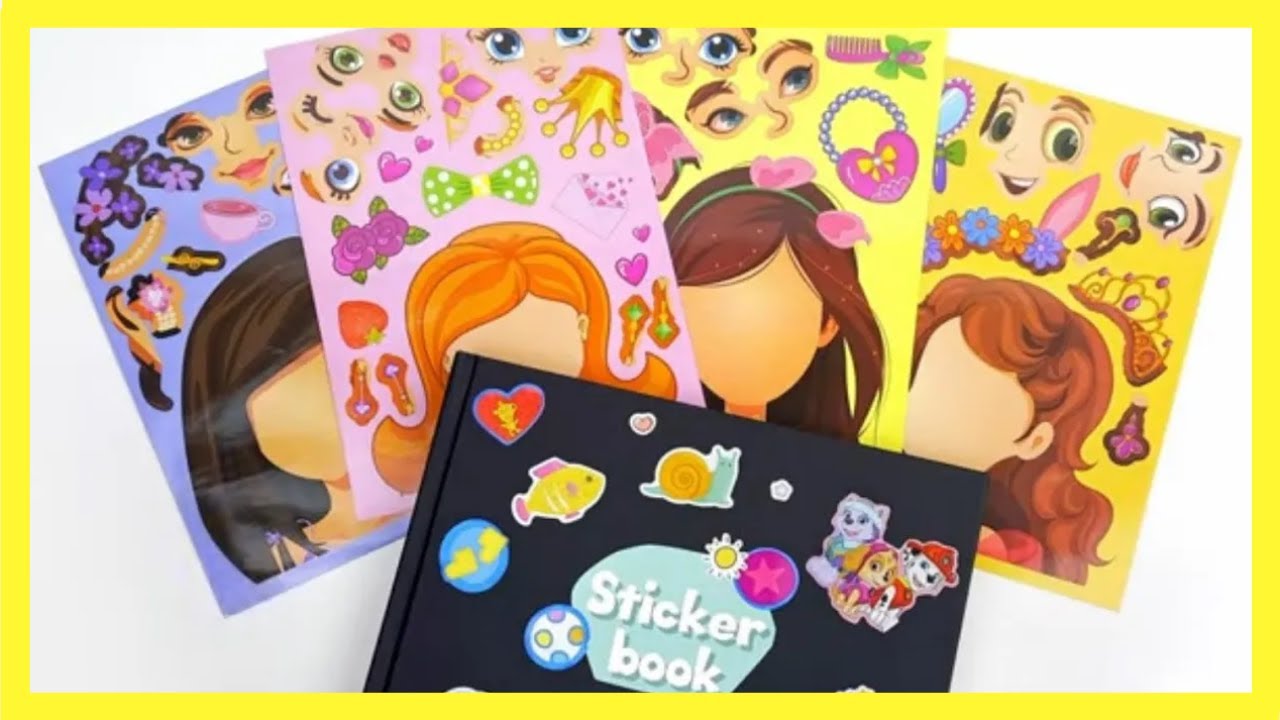 Sticker Makeover Challenge: Transform Girl Stickers with Sparkly Eyes ...