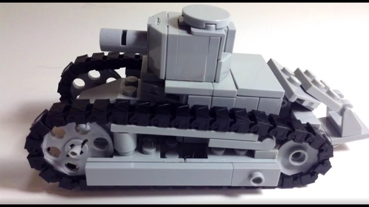 Lego WW1 Renault FT 17 Instuctions - YouTube