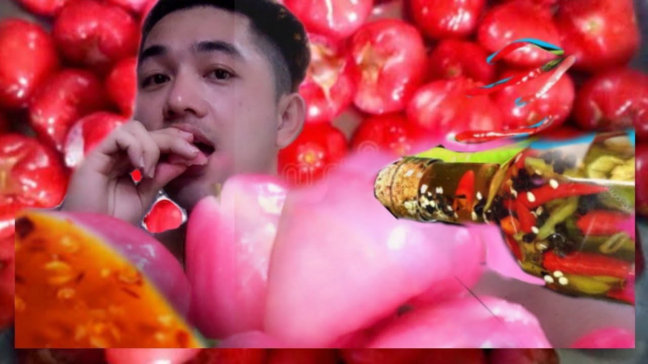 ASMR TAMBIS || ROSE APPLE FRUIT WATER FRUIT || RED WATER ROSE APPLE ...