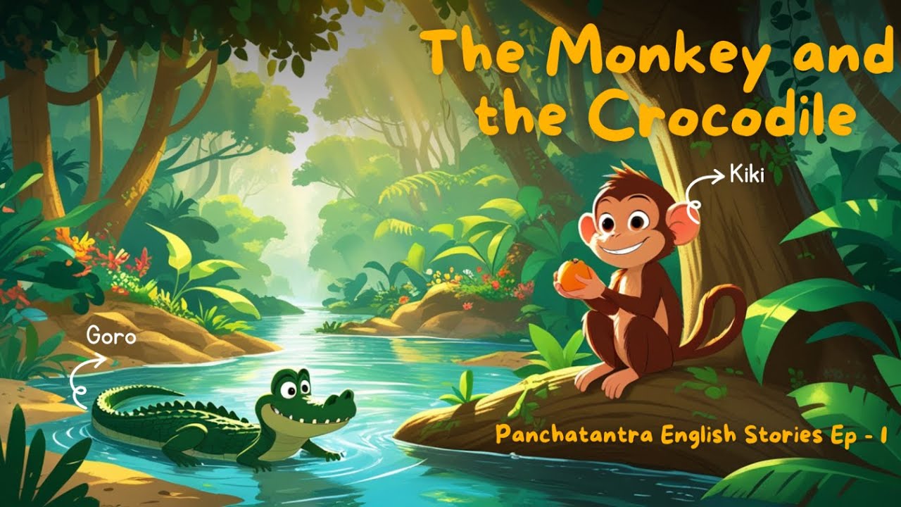 The Monkey and The Crocodile – A Timeless Panchatantra Moral Story ...