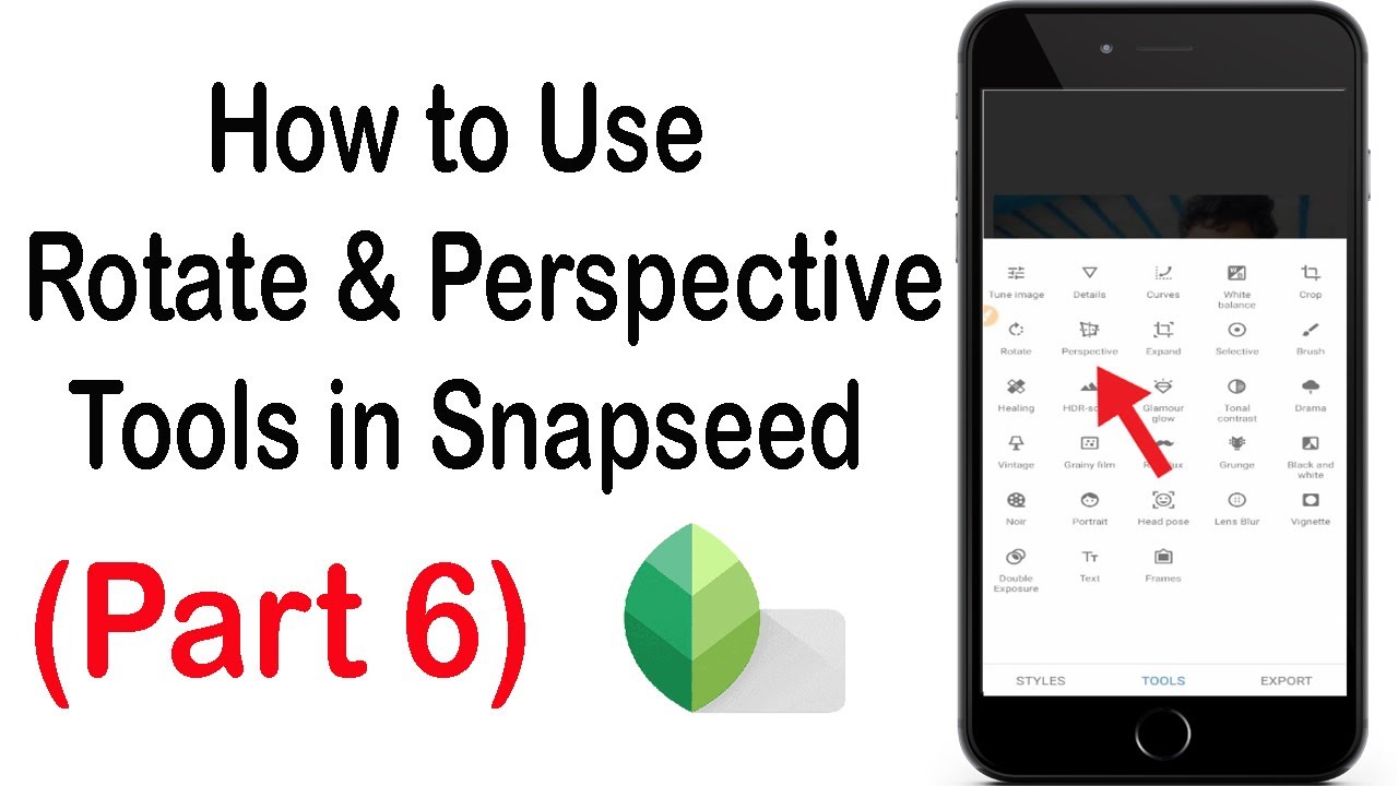 How to Use Rotate and Perspective Tools in Snapseed Photo Editing App ...