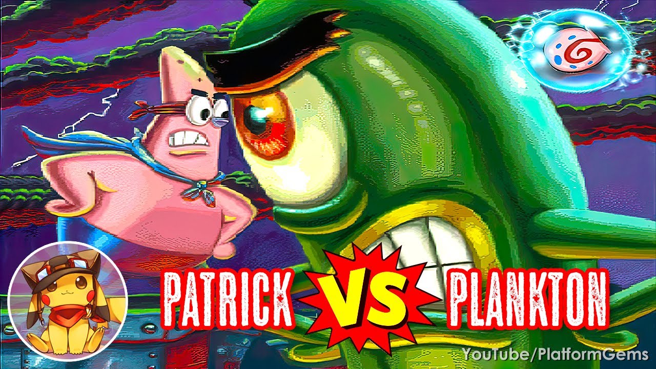 Giant Plankton vs Patrick - SpongeBob Creature from the Krusty Krab ...