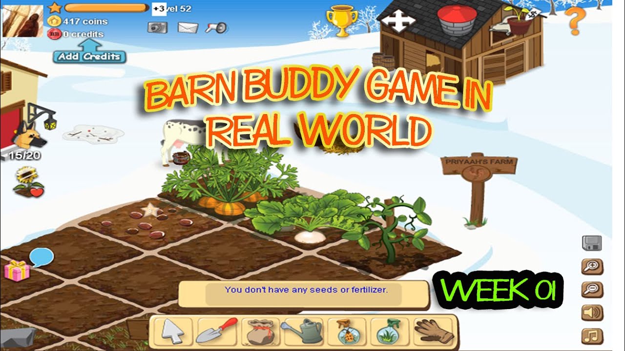 BARN BUDDY GAME || REAL WORLD FARM WEEK 01 - YouTube