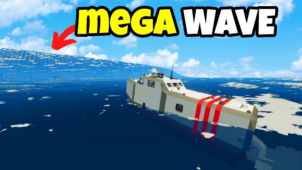 Testing The Ultimate Tsunami Survival Boat In Stormworks - YouTube