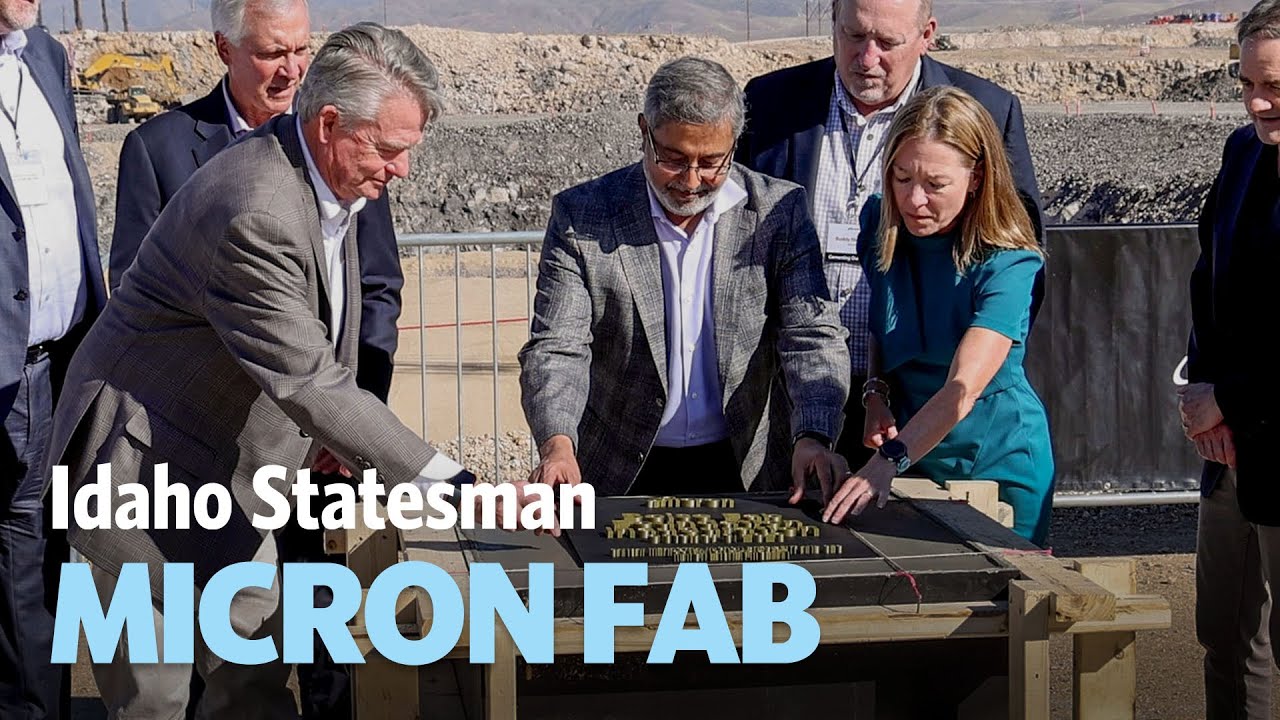 Micron Lays Foundation For New $15 Billion Semiconductor Fab - YouTube