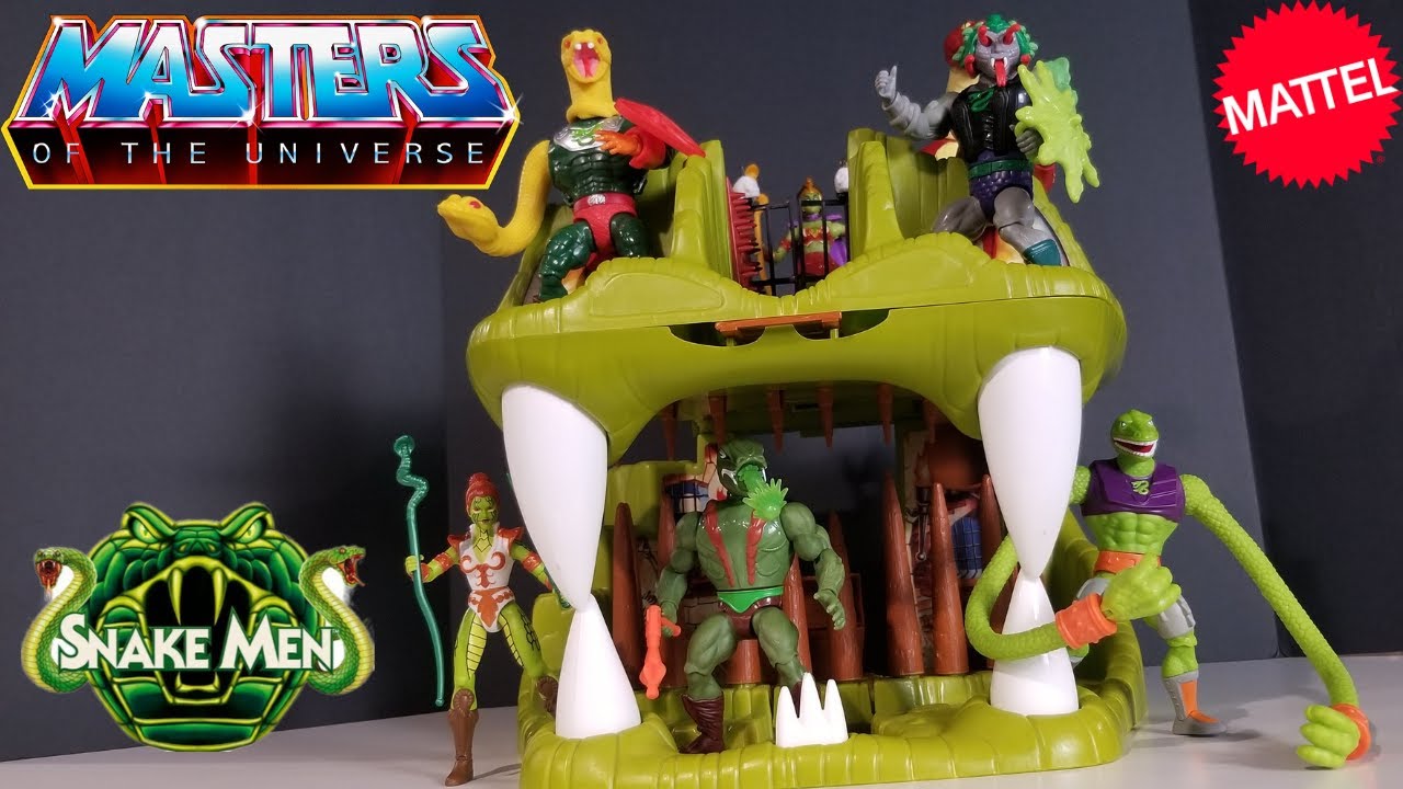 Motu Origins Snake Men Review with the Fortress of Fangs - YouTube