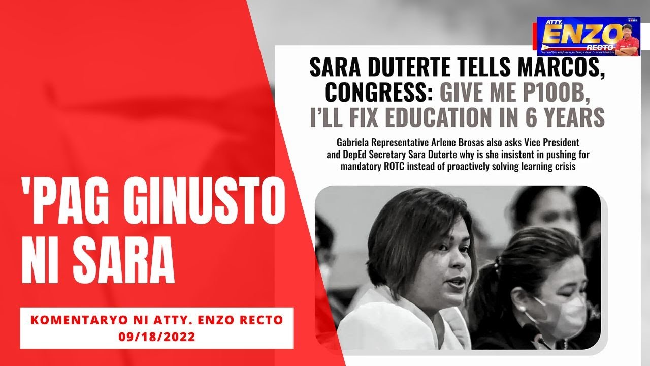09/18/2022 'PAG GINUSTO NI SARA - YouTube