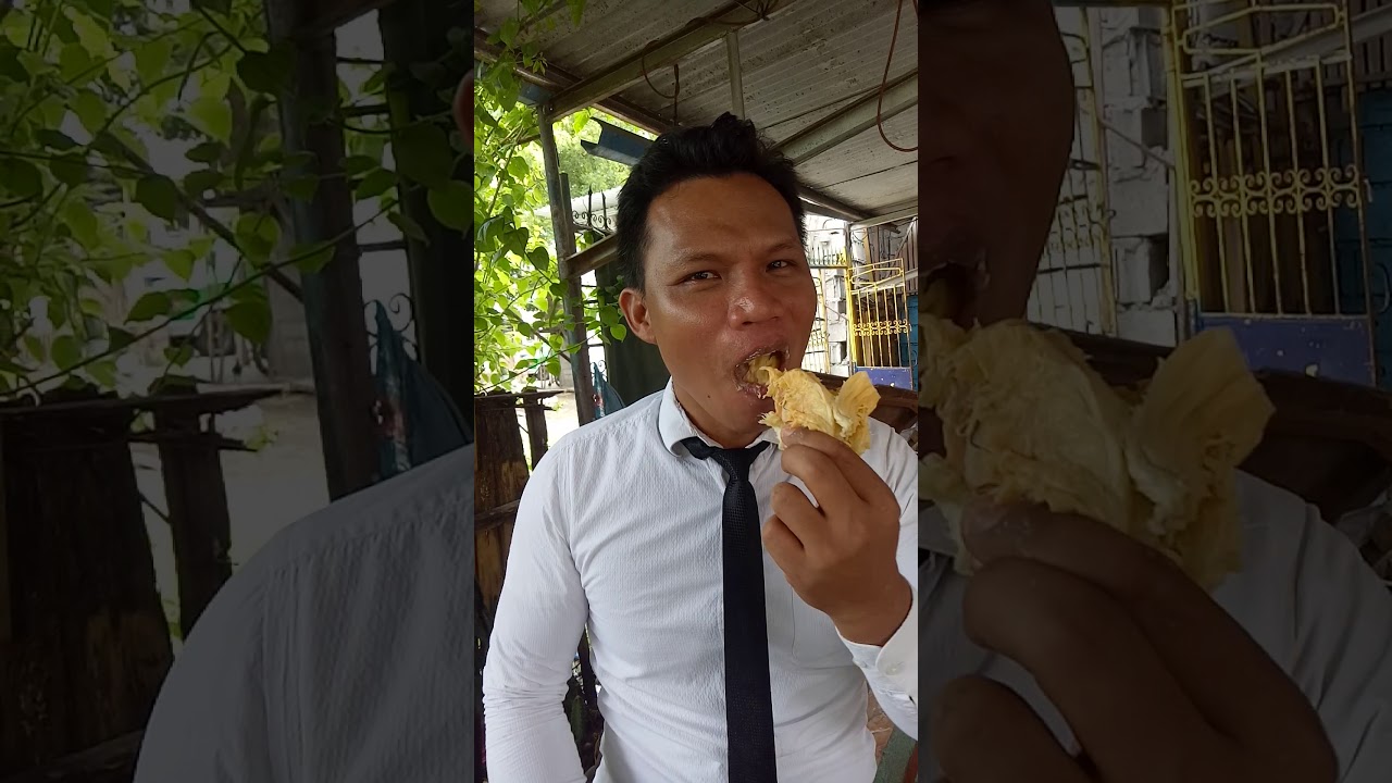 Eating golden puyat na Durian hmmm nami jud kaayo.. - YouTube