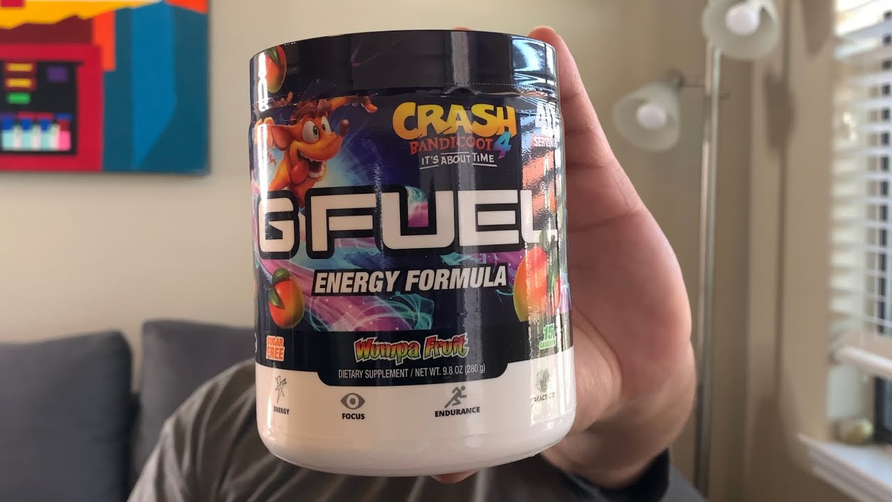 G FUEL x Crash Bandicoot Wumpa Fruit Review And Taste Test! - YouTube