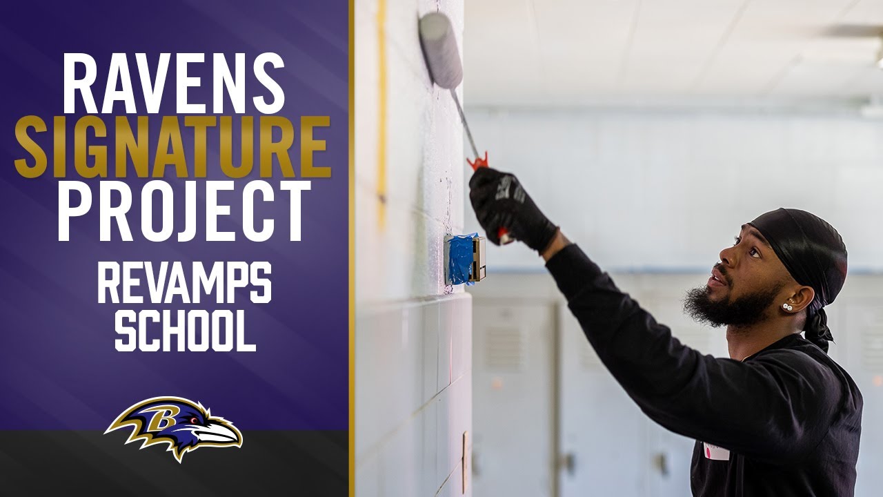 Ravens Signature Community Project Renovated Baltimore School | Baltimore Ravens - YouTube