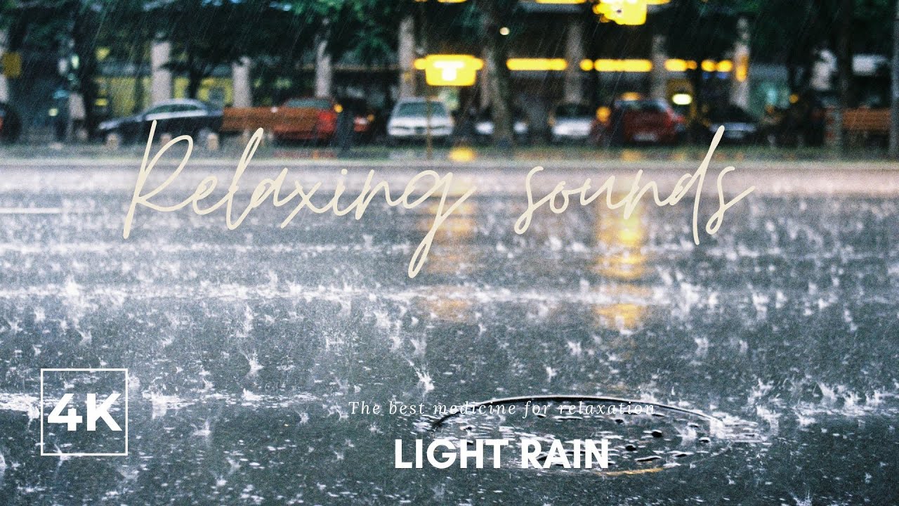 Light rain sound. Sleep in 2 minutes, relax fast - YouTube
