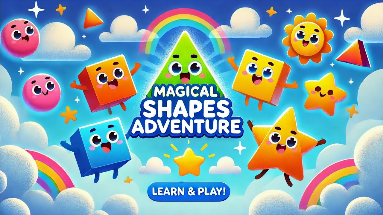 Magical Shapes Adventure: Learn and Play with Animated Friends - YouTube