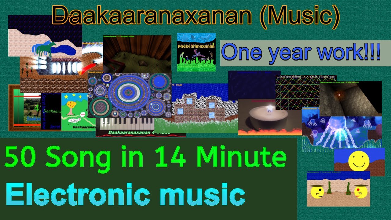 Musical work in one year - Top 50 songs in 14 minutes - electronic ...