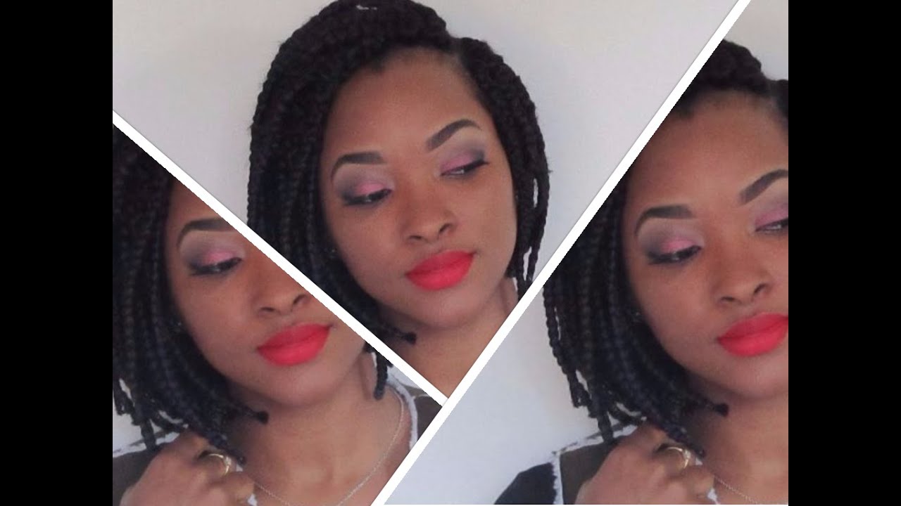 how to box braid in a short bob - YouTube