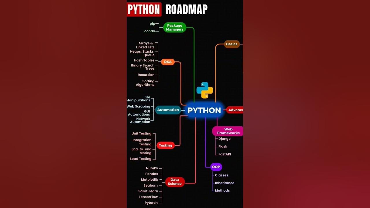 Python Programming Roadmap Coding Viral Programminglife Technology