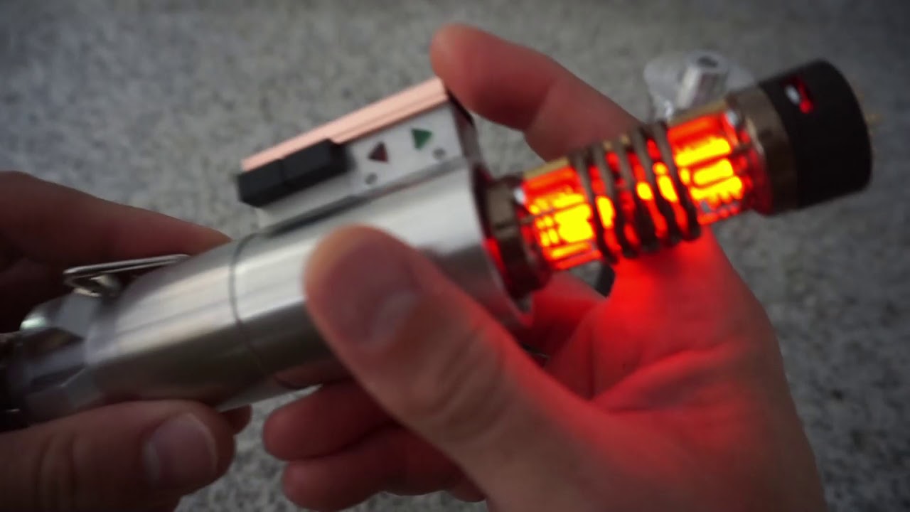 KR Sabers Luke Hero Goth Master Chassis Proffie Lightsaber - YouTube