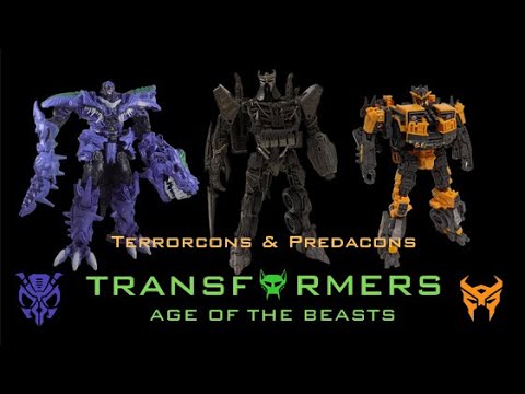 Transformers Age Of the Beasts Cast figures PT 2 Predacons and ...