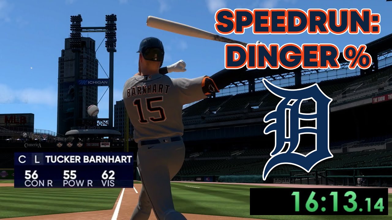 Dinger% Speedrun: Detroit Tigers in MLB The Show 22 - YouTube