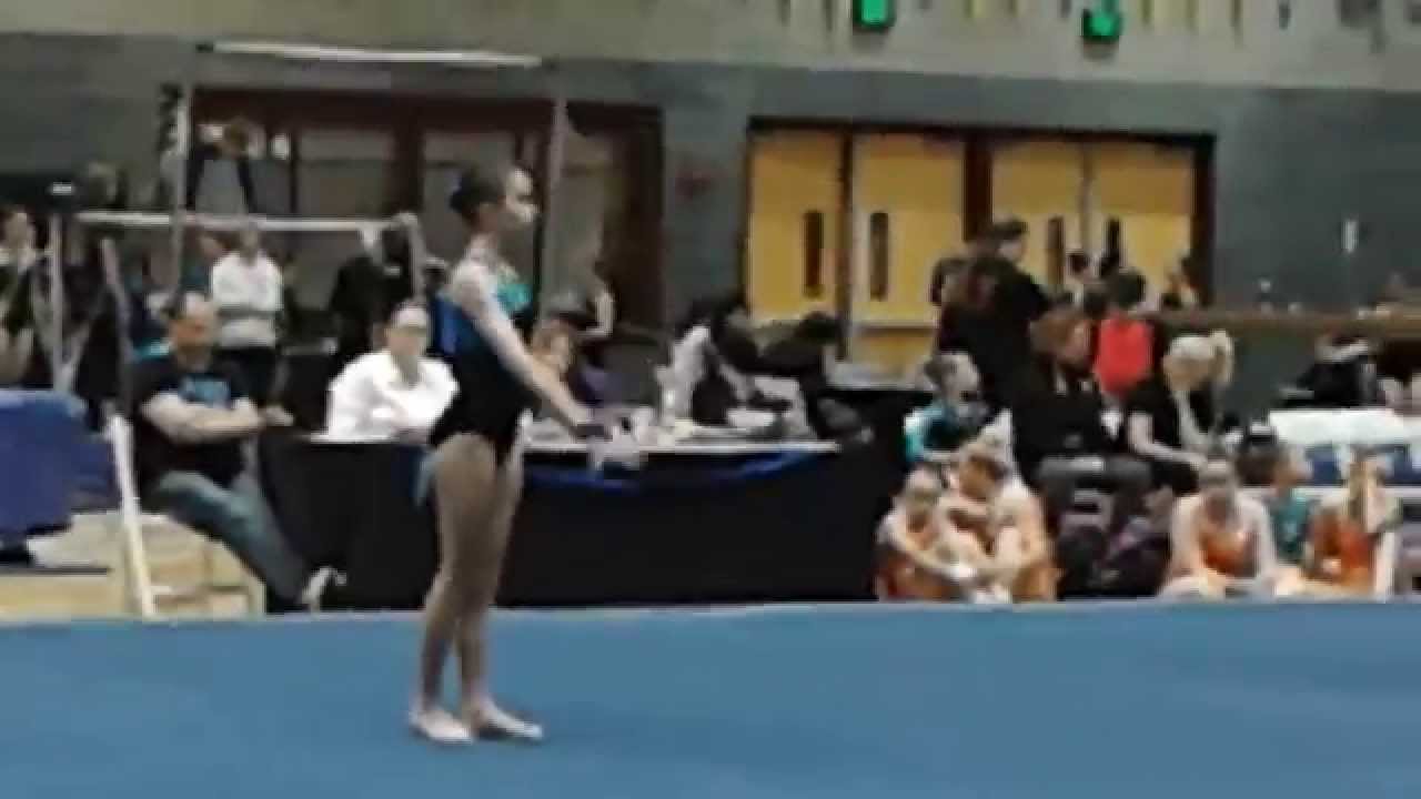 Gymnastics floor routine April 2015 - YouTube