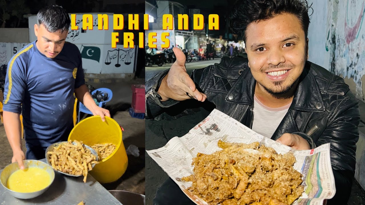 Landhi Famous Anda Fries | Street Food | Street Food Recipes - YouTube