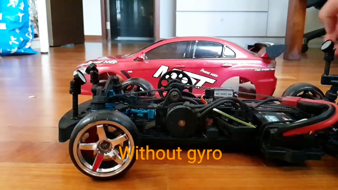 28.MST MS-01D RWD - Comparing gyro ON and gyro OFF - YouTube