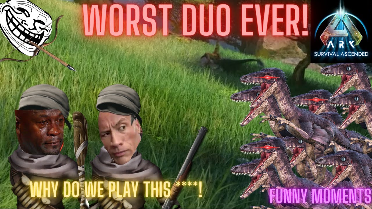 Ark Ascended: worst pvp duo on the PLANET! (Funny and rage moments ...