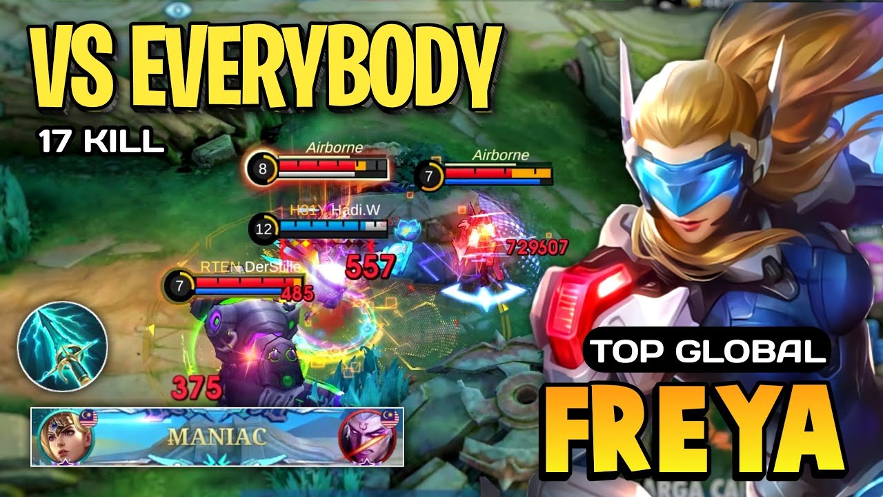 Freya Best Build 2024 [ Freya Top Global Gameplay ] Mobile Legends ...