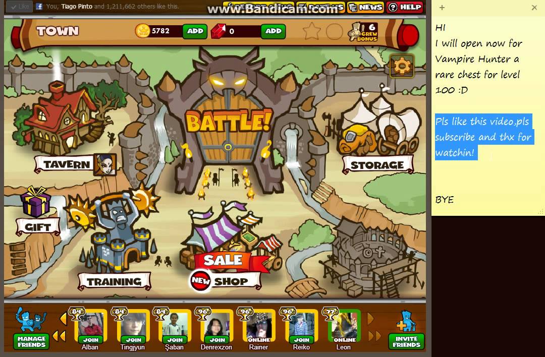 Dungeon Rampage Vampire Hunter ( open rare chest ) - YouTube