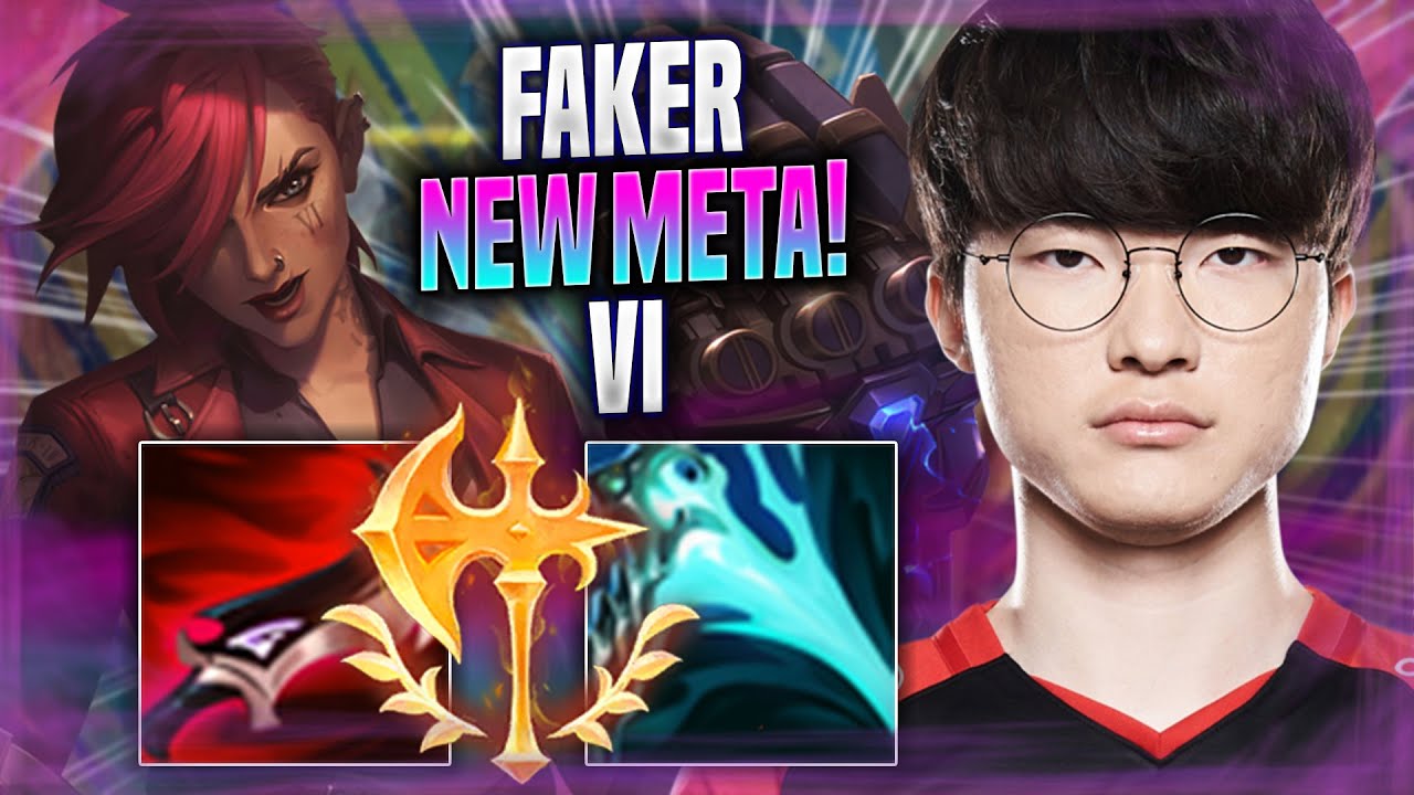 FAKER CRAZY NEW META VI MID! - T1 Faker Plays Vi MID vs Yasuo! | Season ...