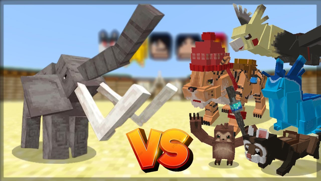 Minecraft: ELEFANTE VS ANIMALISTIC ! - BATALHA DE MOBS | 1.19.2 - YouTube