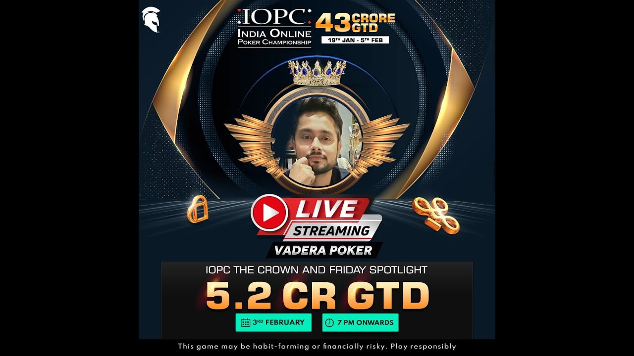 #LIVE #POKER Streaming IOPC Friday Spotlight and Crown | 5 tickets ...
