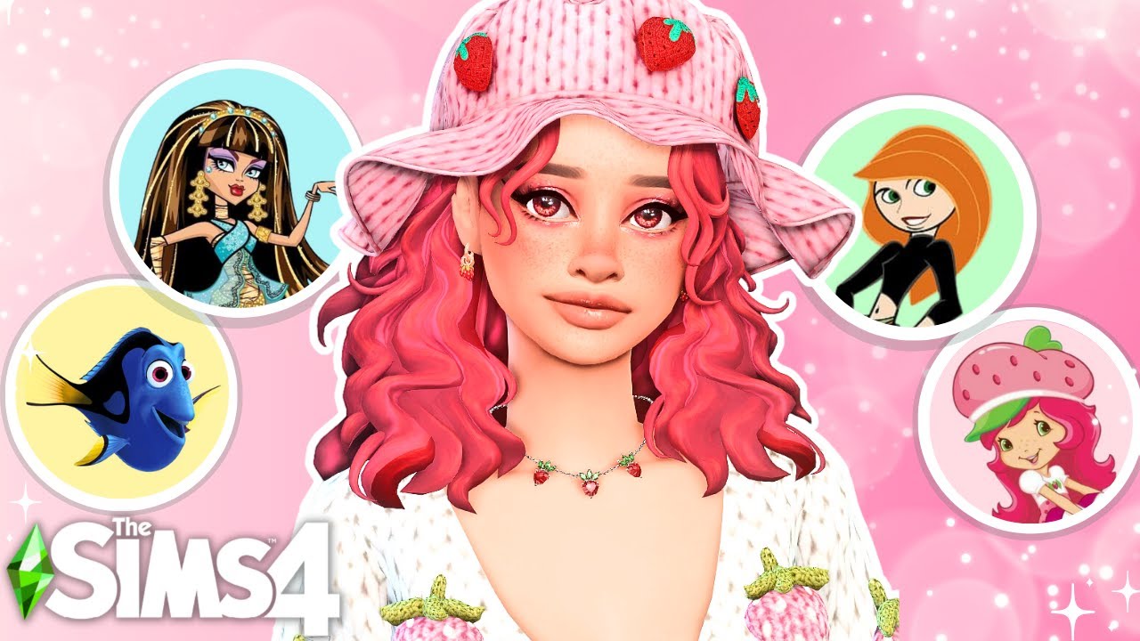 RECREATING ICONIC CHARACTERS IN THE SIMS 4!🍓 - YouTube
