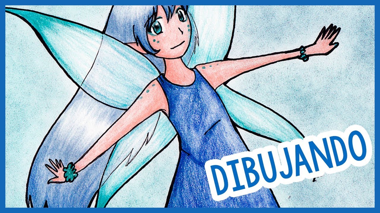 [Dibujando] Un Hada Azul - YouTube
