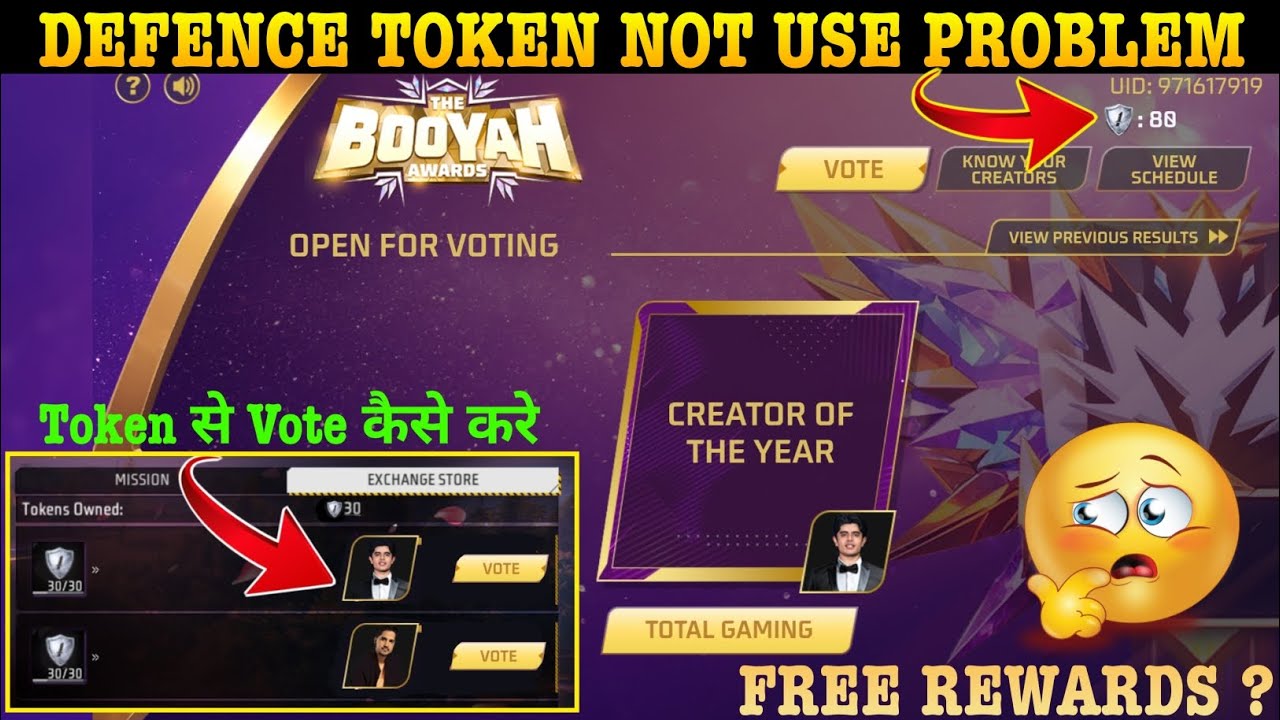 Defence Token Se Vote Kaise Karen | Free Fire Defense Token Use | How to Use new Token FF - YouTube