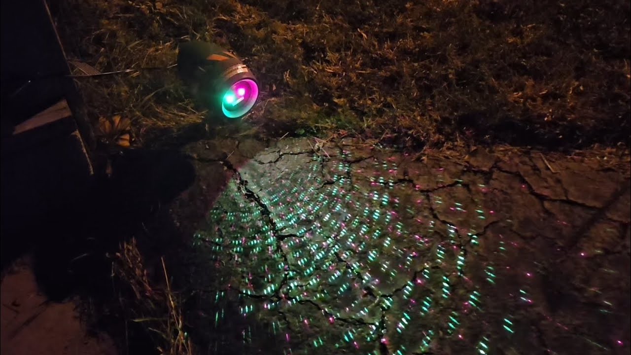 Star Shower Lazer Light Mini Show - YouTube