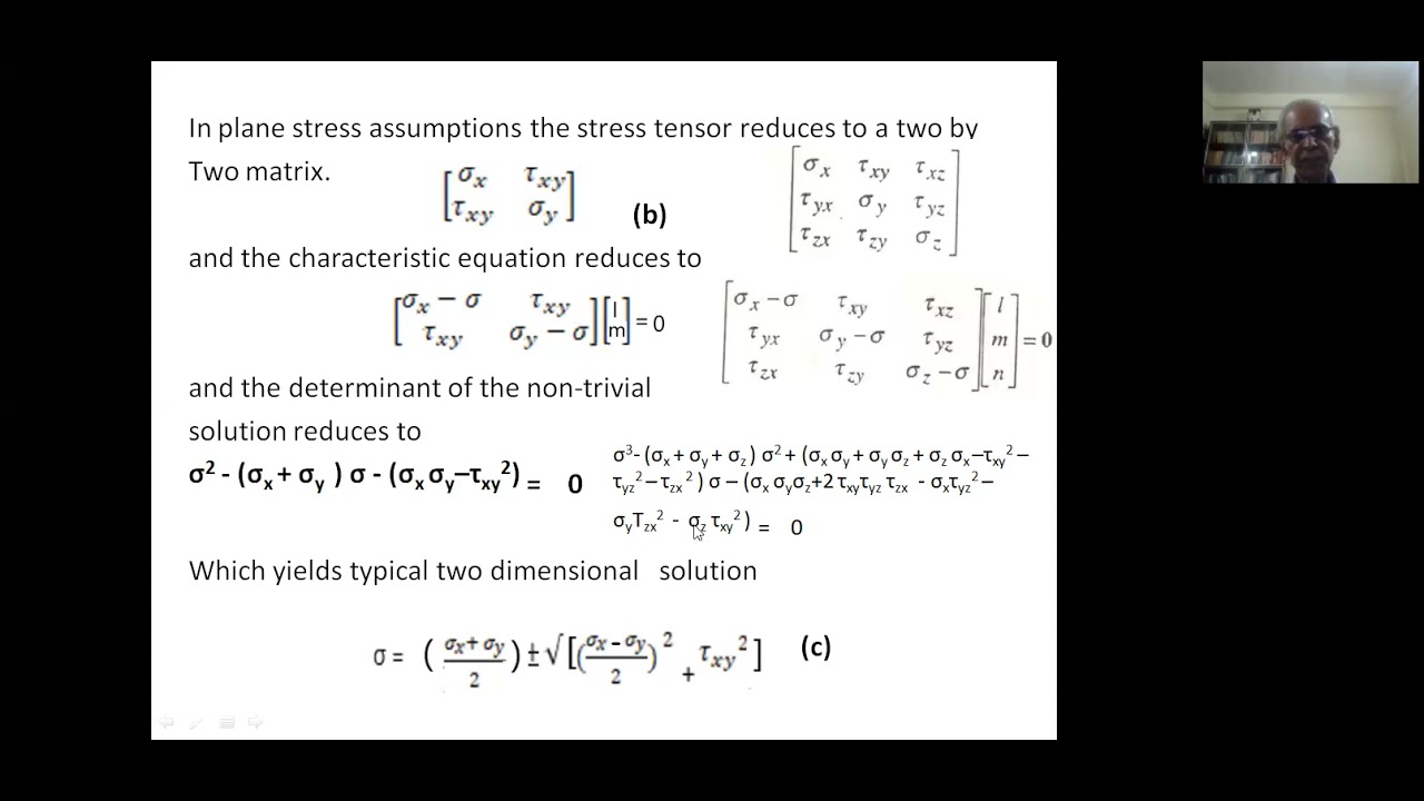 Plain stress and plain strain problems - YouTube