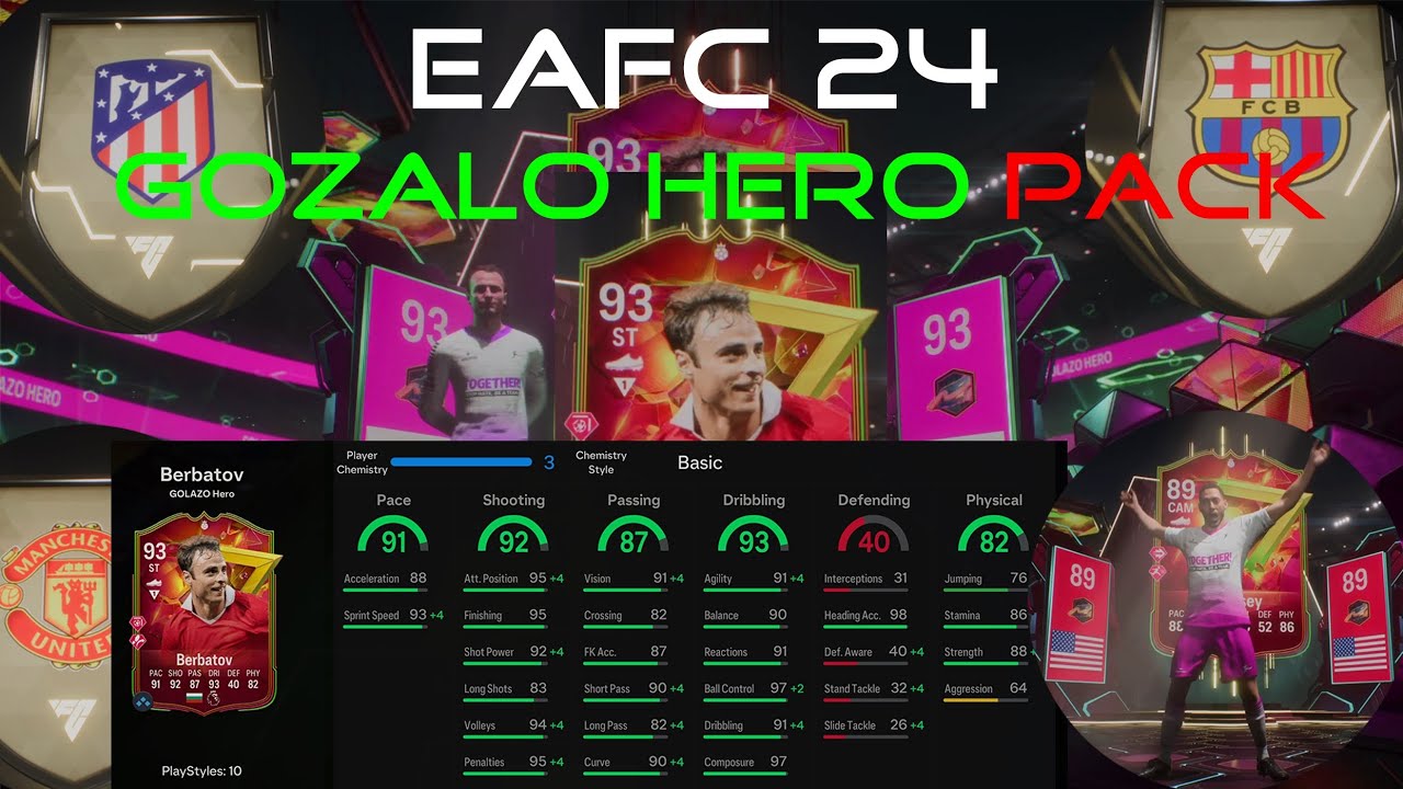 PS5 | EAFC 24 UT | I GOT THE 1ST GOLAZO HERO PACK | Dimitar Berbatov ...