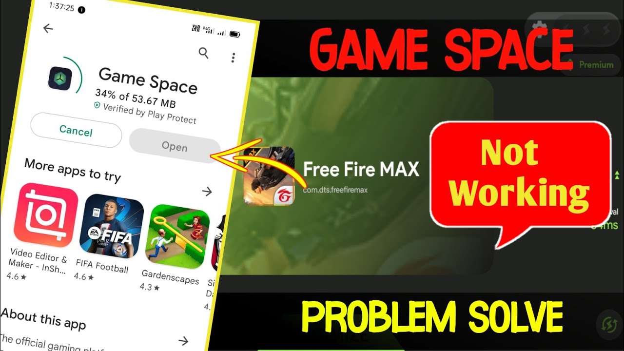 Play Store Game space Not working problem solve || How to problem solve ...