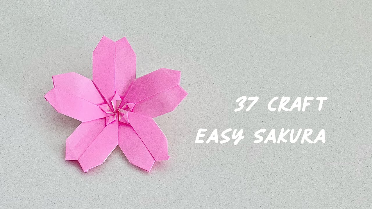 37CRAFT | Easy Origami Cherry Blossom - YouTube