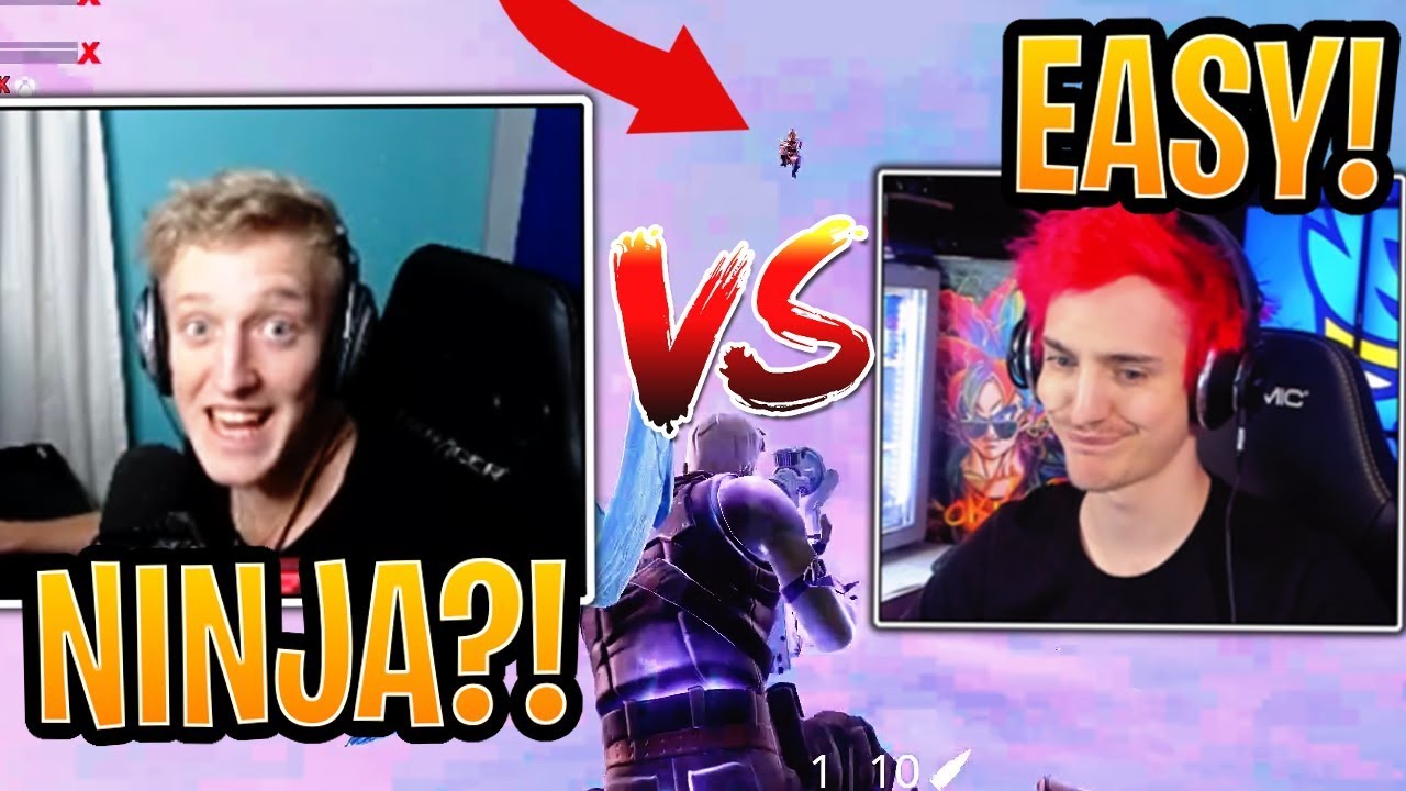 Tfue vs Ninja 1v1 in a Public Match! (BOTH POV) - Fortnite Best and ...