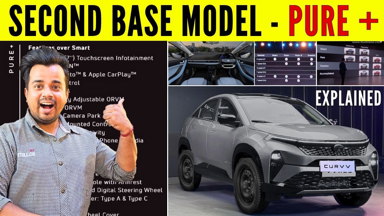 Tata CURVV BASE MODEL 2024 CURVV SECOND BASE MODEL PURE+ VARIANT ...